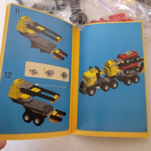 Lego | Toys | Lego Creator 489 6 In 1 Models Tractors Semi Trucks Black ...